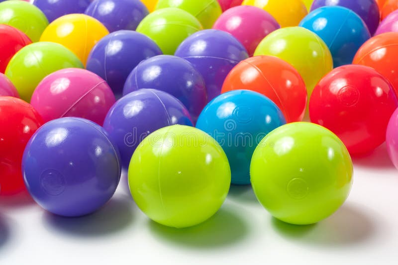 Plastic colored balls stock photo. Image of colorful - 89413504