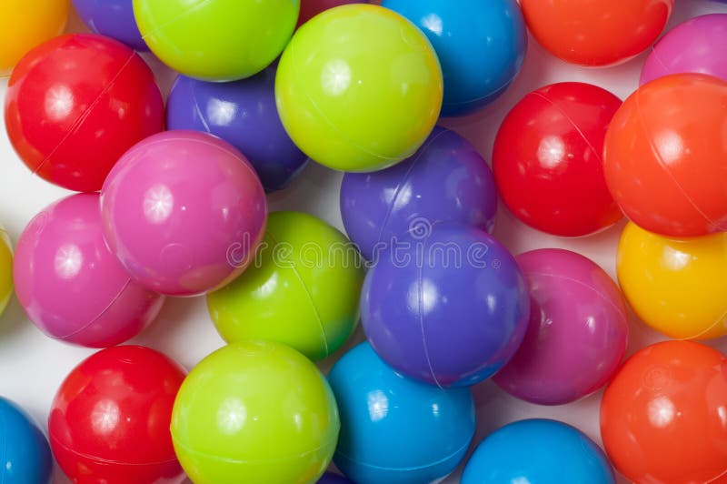 Plastic colored balls stock image. Image of blue, green - 89414195