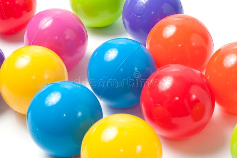 Plastic colored balls stock photo. Image of colored, face - 89413342