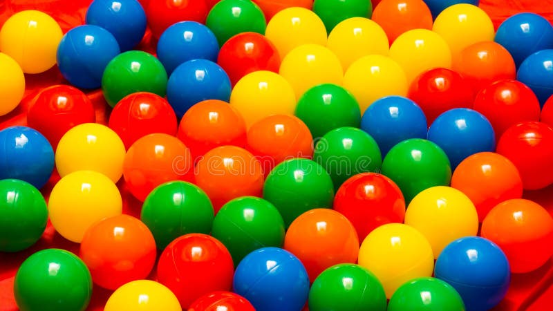 Plastic colorful balls stock image. Image of green, blue - 73187323