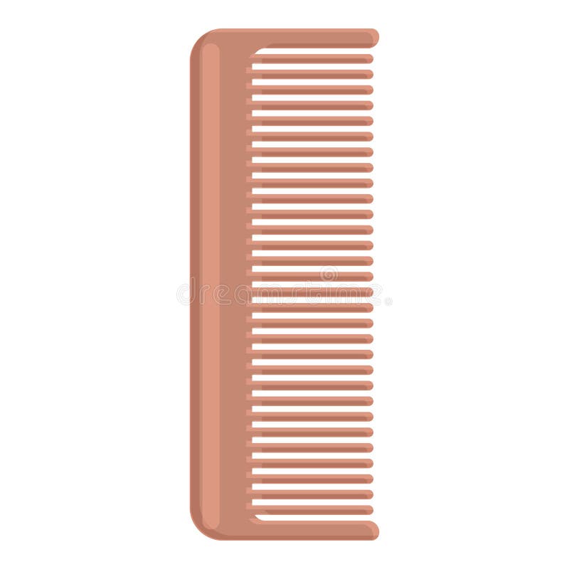Plastic Comb Icon Cartoon Vector. Hair Brush Stock Vector ...