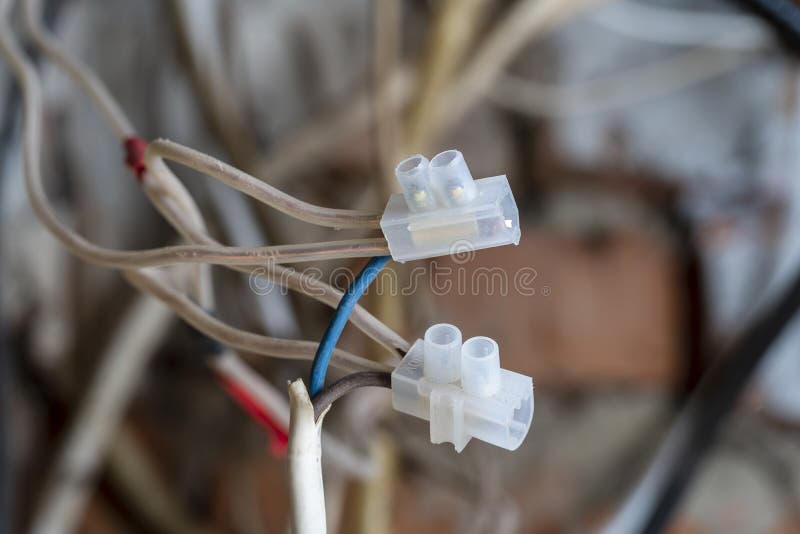 Connection Electrical Cable Stock Photo - Image of electrician, power ...