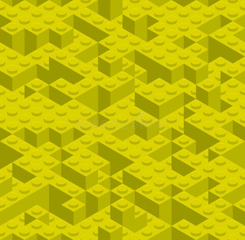 Plastic Constructor Game Seamless Pattern. Vector Toy Brick Texture ...