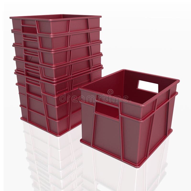 Open Plastic Container with a Lid Stock Illustration - Illustration of ...