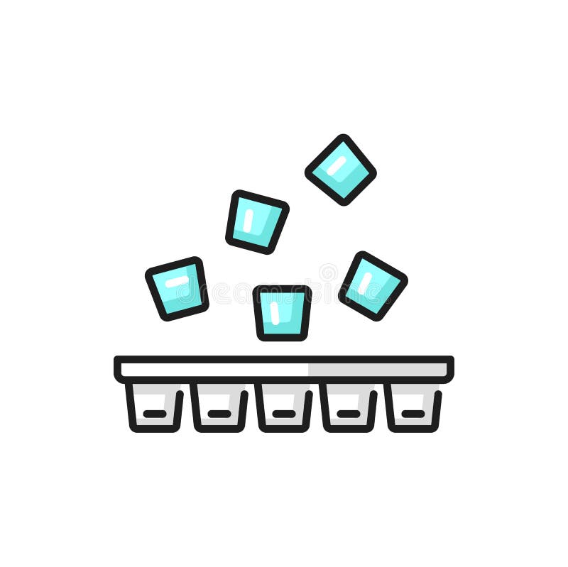 Ice Cubes Fridge Stock Illustrations – 155 Ice Cubes Fridge Stock ...