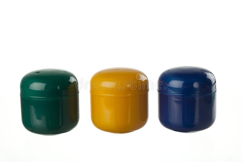 Plastic Container for Ointment Stock Image - Image of green, cosmetic ...