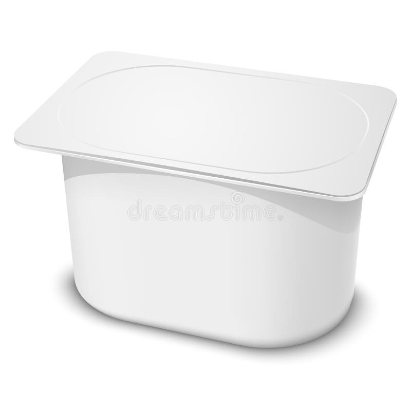 Vector Labeled Open Rectangular Plastic Container with Foil Stock ...