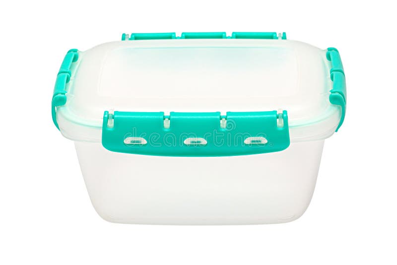 Plastic container stock image. Image of cutout, empty - 267975847