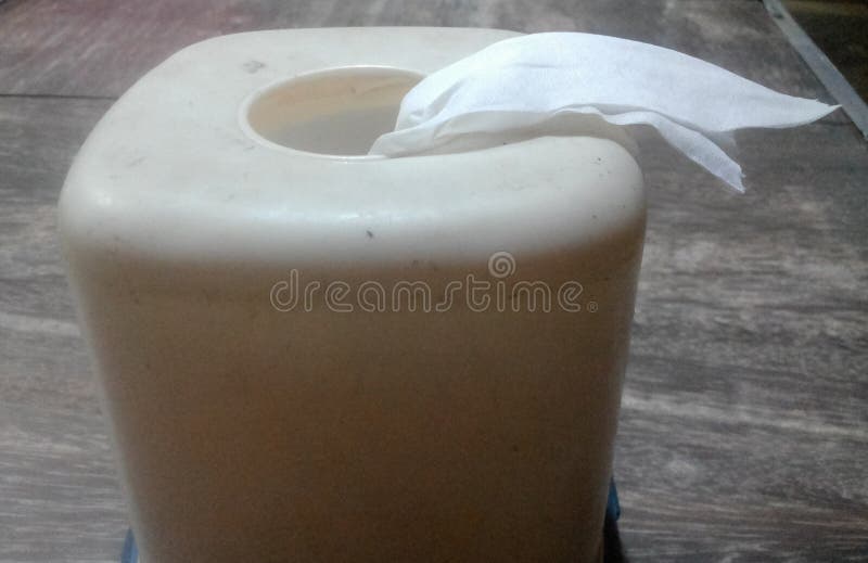 A Plastic Container of Tissue Paper Stock Vector - Illustration of ...