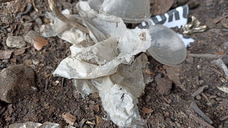 Plastic Container Waste that is Difficult To Decompose and Can Pollute ...