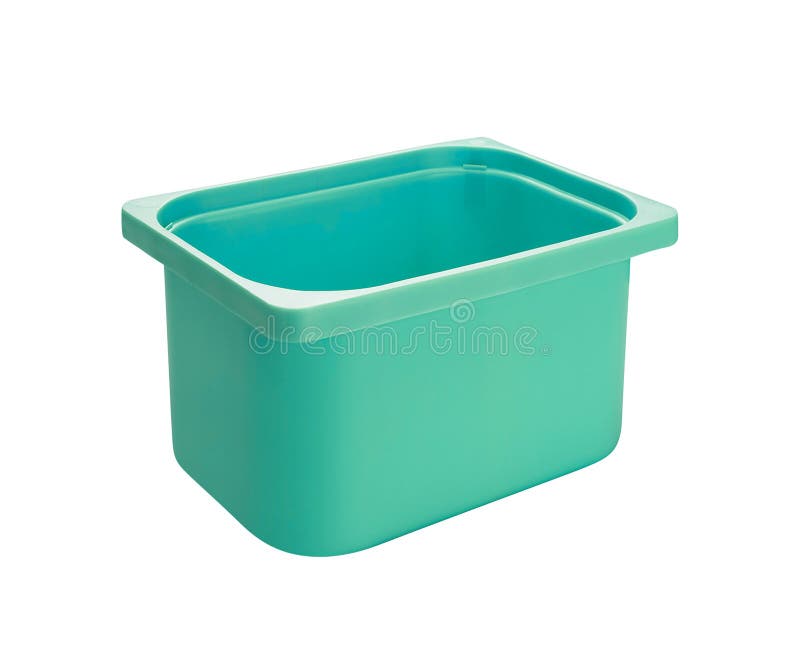 Plastic Container on White stock image. Image of green - 124688767