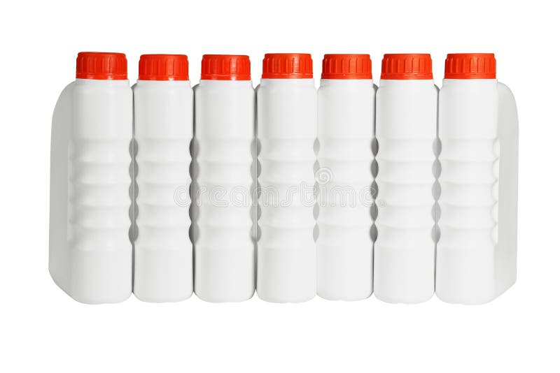 Plastic Containers for Engine Oil Stock Image - Image of object ...