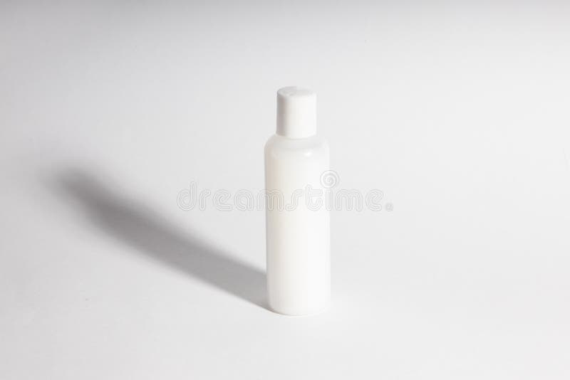Plastic Containers without Labels or Brand on a White Background. Stock ...