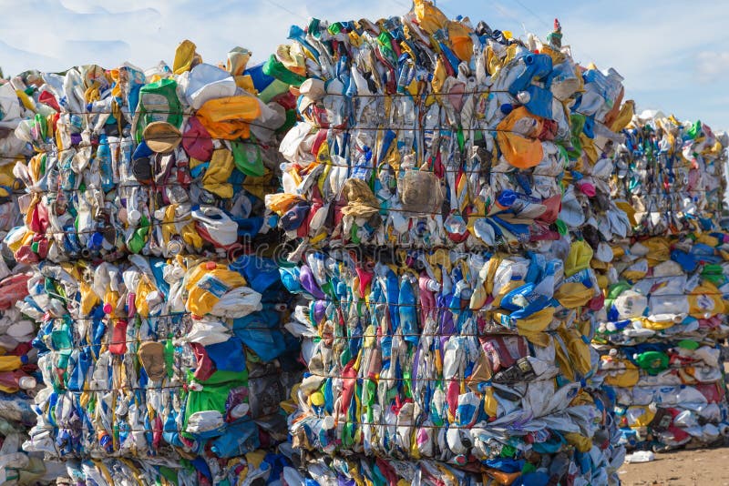 Plastic Containers Ready for Recycling Editorial Stock Photo - Image of ...