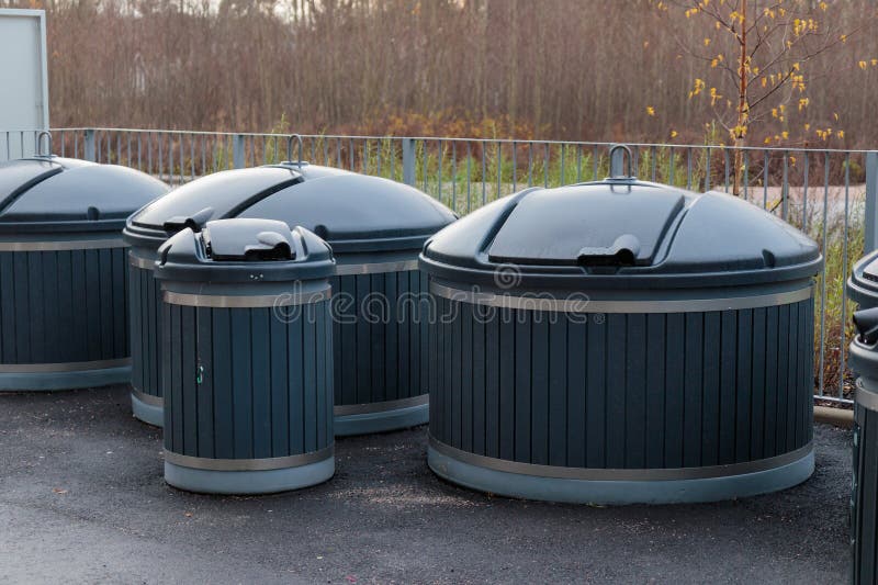 Plastic Containers for Separate Waste Collection. Bins for Garbage ...