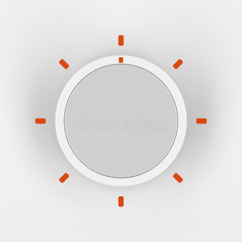 Plastic Control Knob, Top View Stock Illustration - Illustration of ...