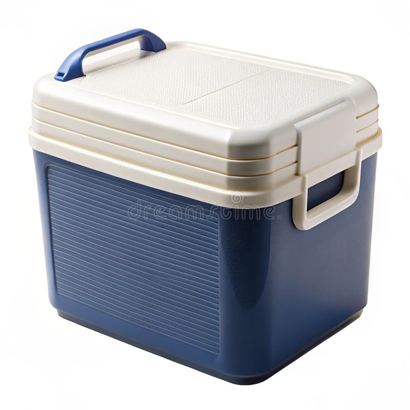 Plastic Cooler Box with Thick Insulation Stock Illustration ...