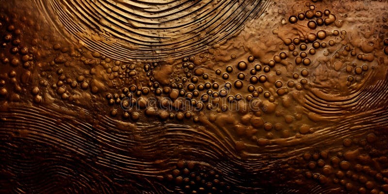 Ancient Artistic Old Grunge Copper Bronze Rusty Texture Dark Background ...