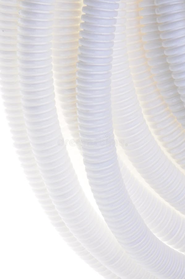 Plastic corrugated pipe stock photo. Image of cable, abstract - 51750962