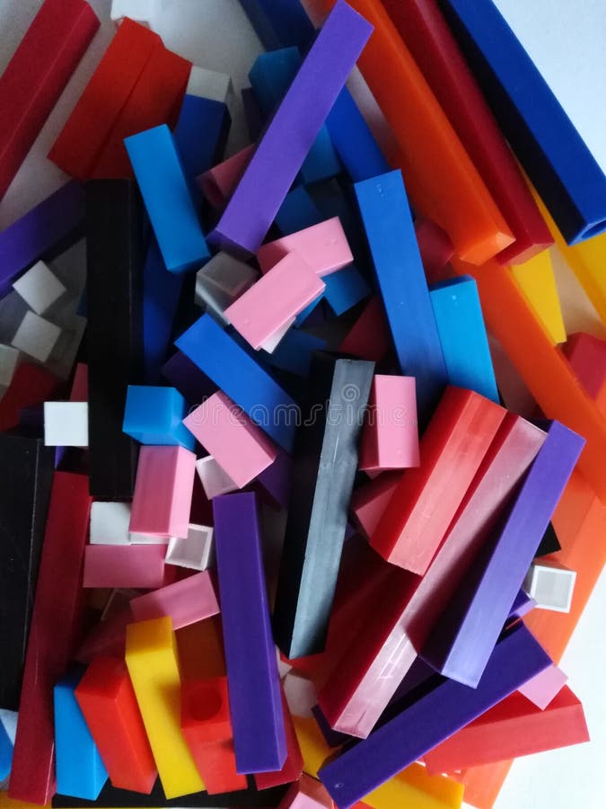Plastic Multicolor Counting Sticks Stock Image - Image of plastic ...