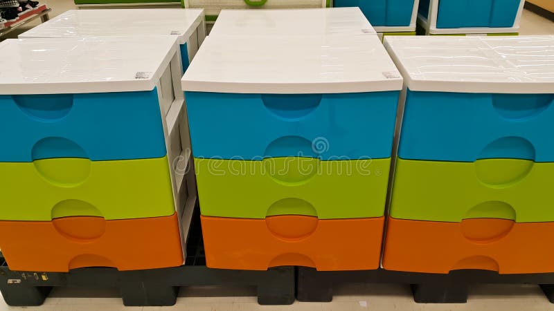 Plastic crates boxes stock photo. Image of retail, colorful - 91190930