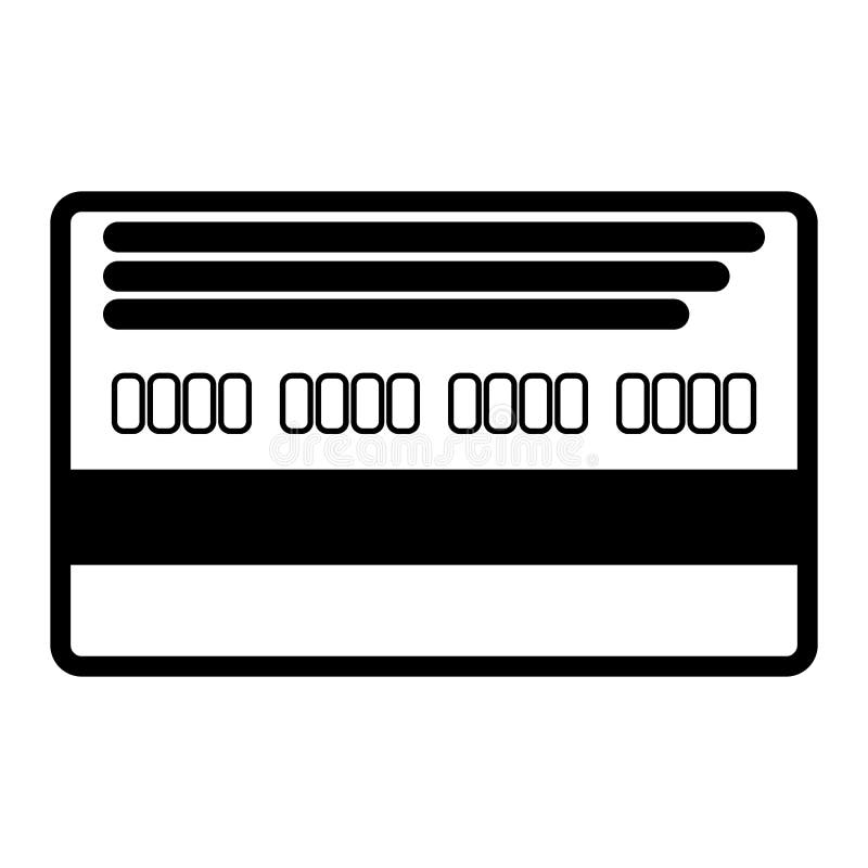 A Plastic Credit Card Icon stock illustration. Illustration of card ...