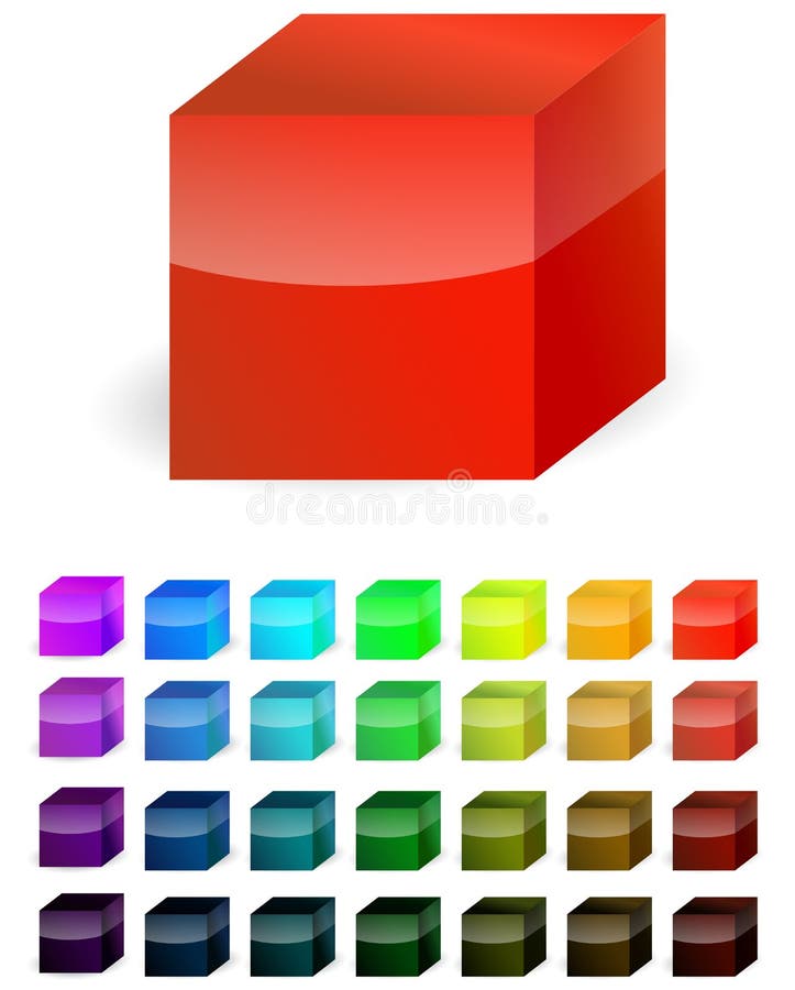 Plastic cube stock vector. Illustration of mathematics - 17462279