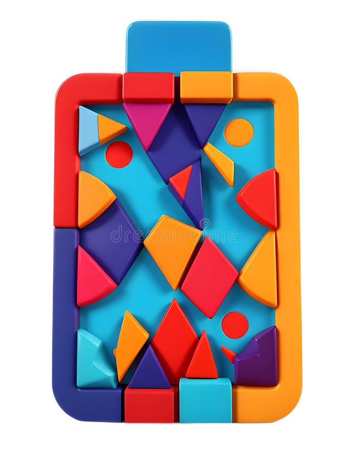 Plastic Cubes. Multicoloured Geometric Figures. the Concept of Balance ...