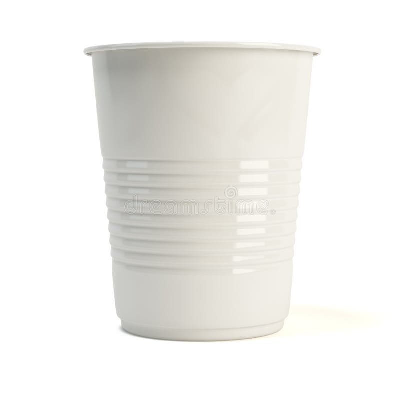 Stack of Styrofoam Cups on White Background Stock Image - Image of ...