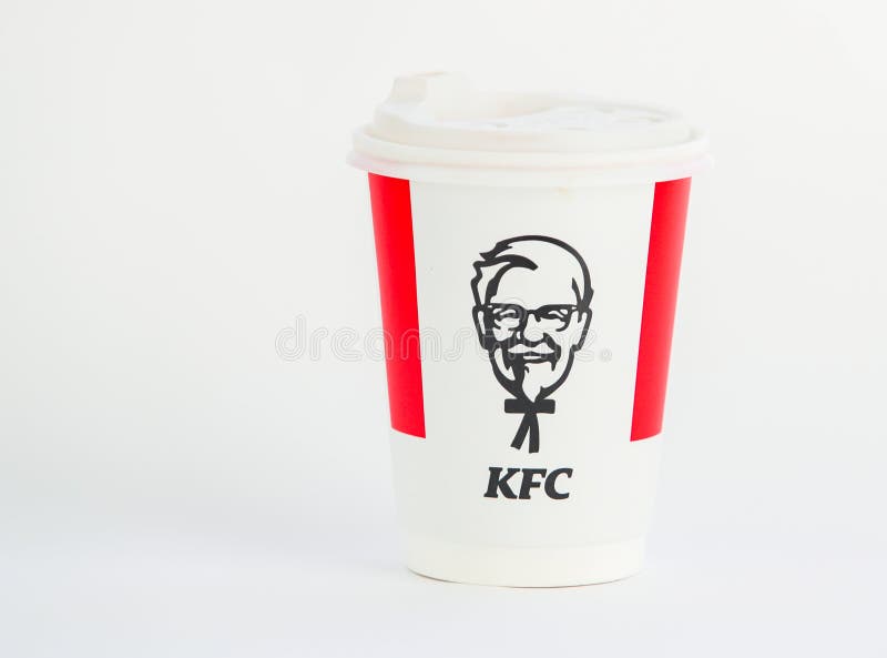 Plastic cup with KFC editorial stock photo. Image of fastfood - 314368618