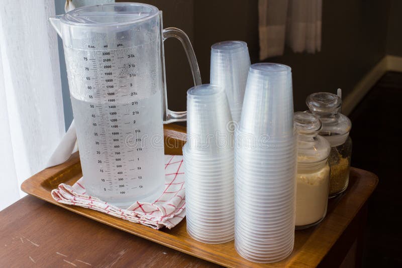 Plastic Cups, Single and Pile Stack Stock Photo - Image of food, dining ...