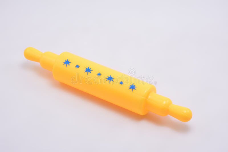 Plastic Cylindrical Shape Clay Rolling Pin Toy Stock Photo - Image of ...