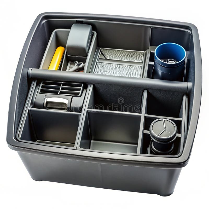 Plastic Vehicle Dashboard Organizer with Compartments Stock ...