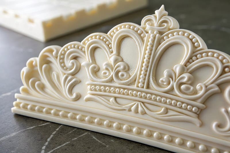 Plastic Decorative Molding with Crown Design Stock Illustration ...