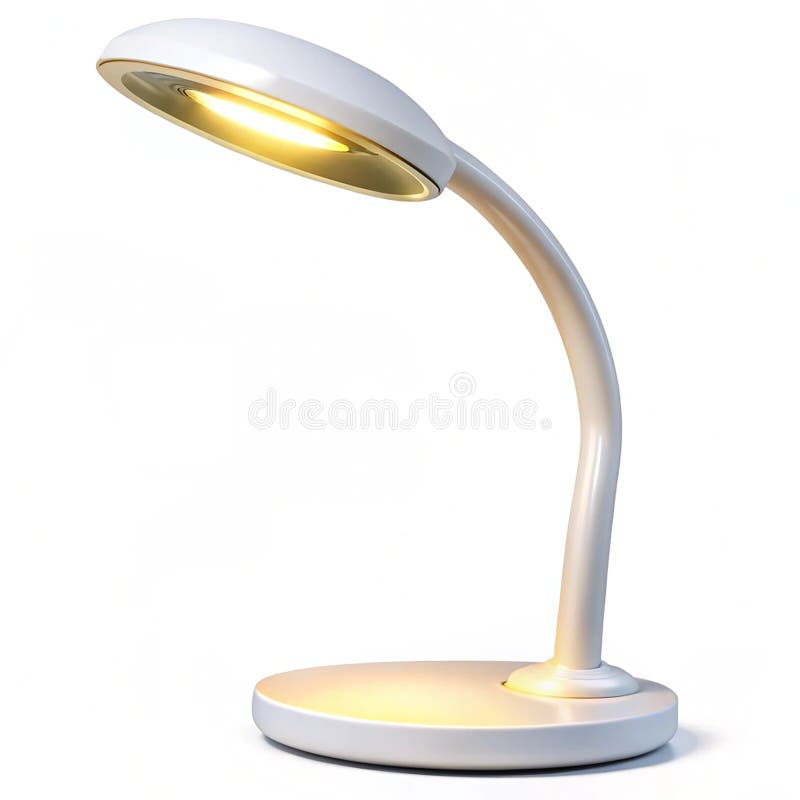 Plastic Desk Lamp with Touch-controlled Brightness Stock Illustration ...
