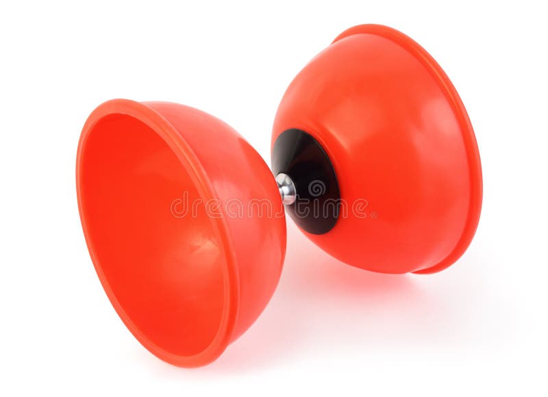 Plastic Diabolo Toy on White Stock Image - Image of abstract, concept ...