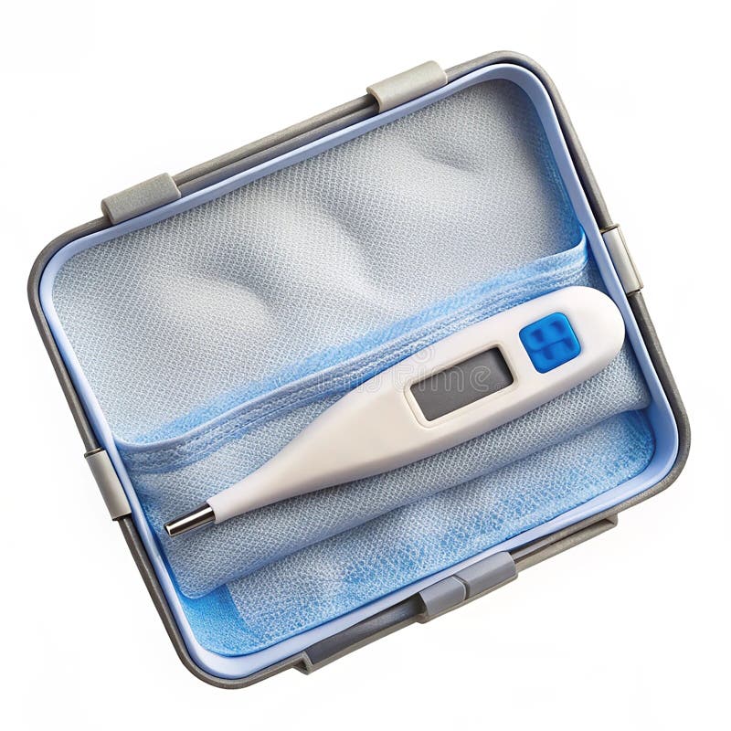 Plastic Digital Thermometer Case with Anti-bacterial Lining Stock ...