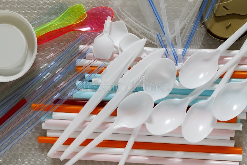 Disposable plastic objects stock image. Image of equipment - 172596689