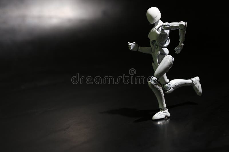 The Plastic Doll Posing Running Stock Image - Image of jogging, pose ...
