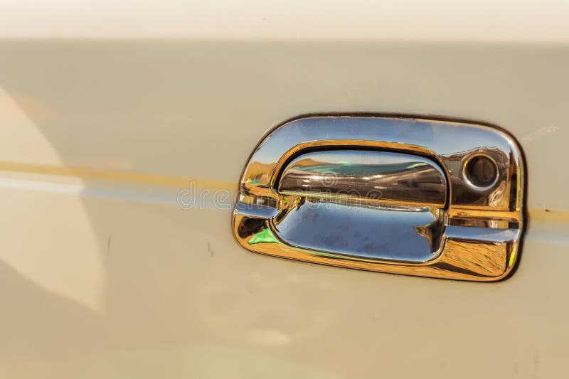 Plastic Door Handle White Car Opening Device Stock Photos - Free ...