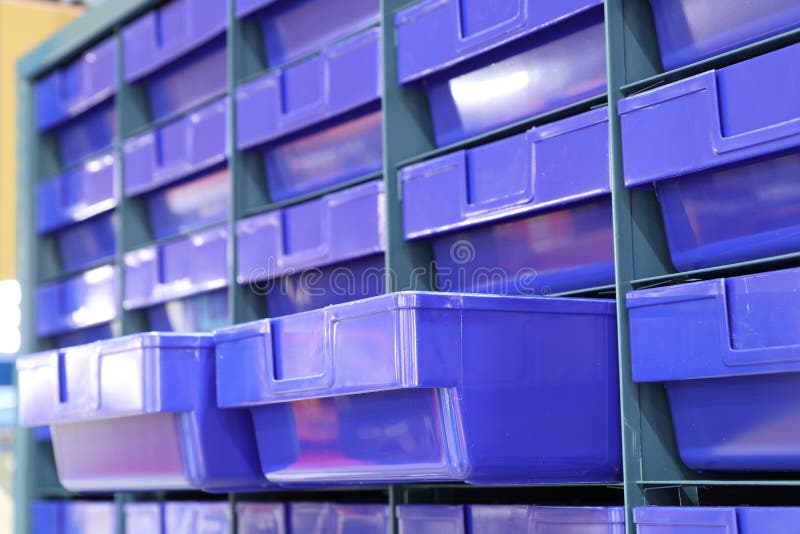 Plastic Drawer for Keeping Parts I Stock Image - Image of cabinet ...