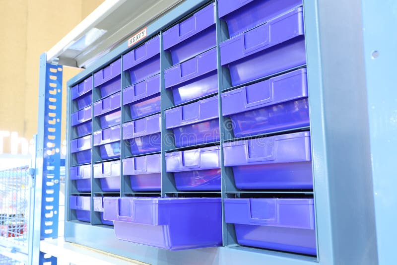 Plastic Drawer for Keeping Parts I Stock Photo - Image of factory ...