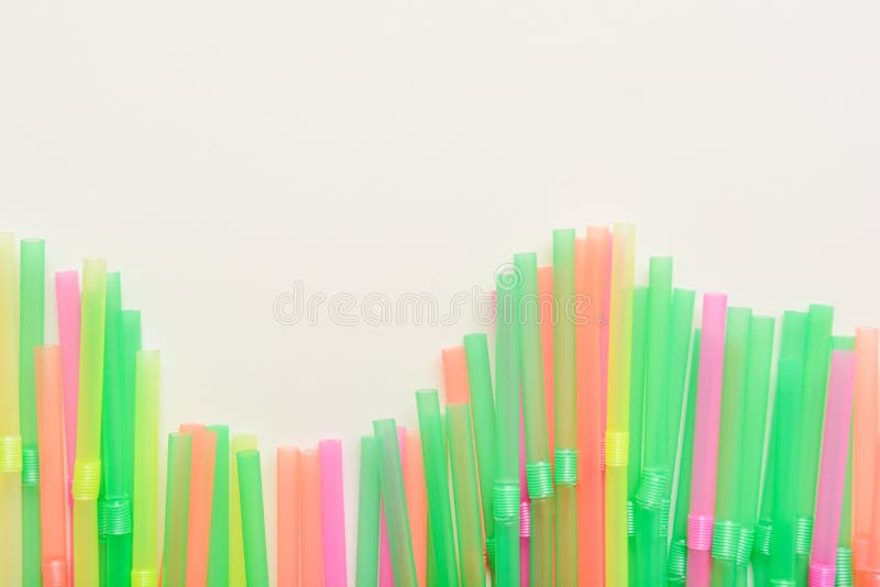 Plastic Drinking Straws, Single Use Plastic Straw Stock Photo - Image ...
