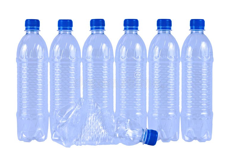 Plastic Fles. Lege Plastic Flessen Stock Afbeelding - Image of middelen ...
