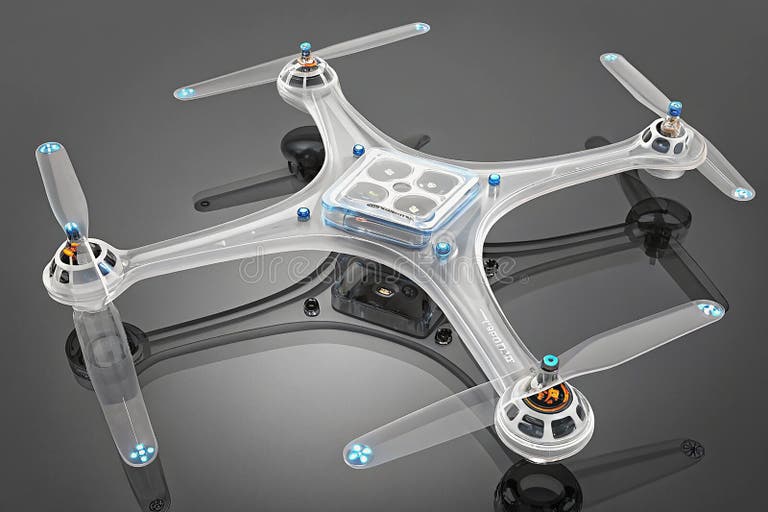 Plastic Drone Frame with Lightweight Design Stock Illustration ...
