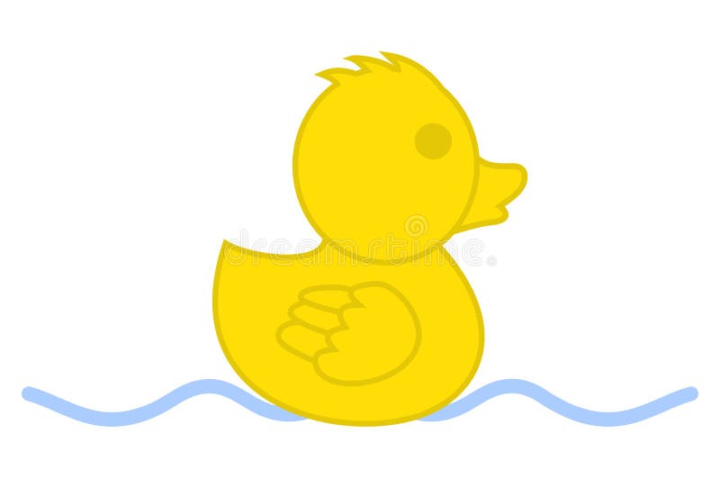 A plastic duck yellow stock illustration. Illustration of play - 40324989