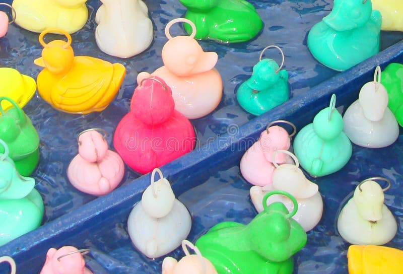 Plastic ducks fishing stock photo. Image of blue, play - 11207250