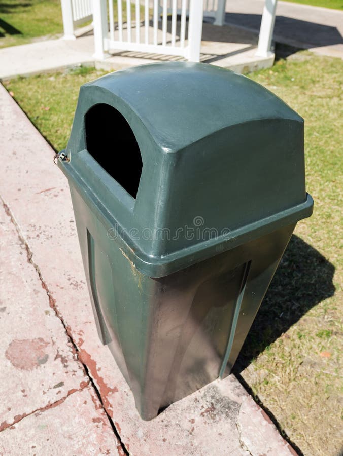 Plastic dustbin outdoors stock image. Image of dustbin - 190342969