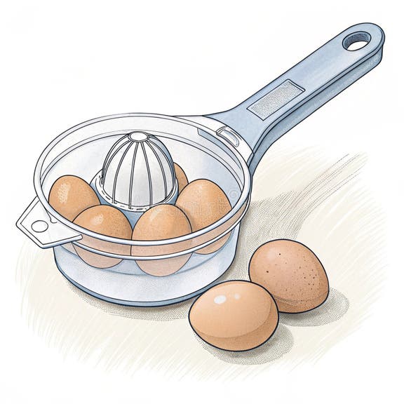 Plastic Egg Separator with Handle PNG Stock Illustration - Illustration ...