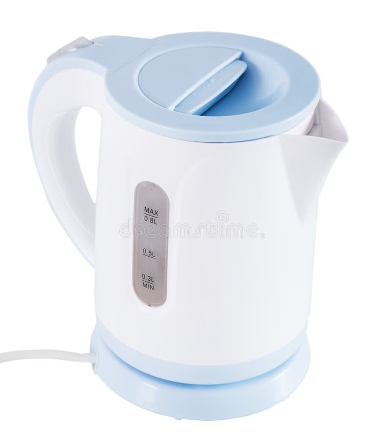 Plastic electric kettle stock image. Image of appliances - 238425055
